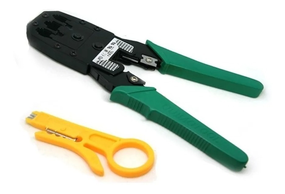 Ponchadora De Cable De Red Utp Rj45 + 20 Conectores Rj45 – El Bunker Pc ...